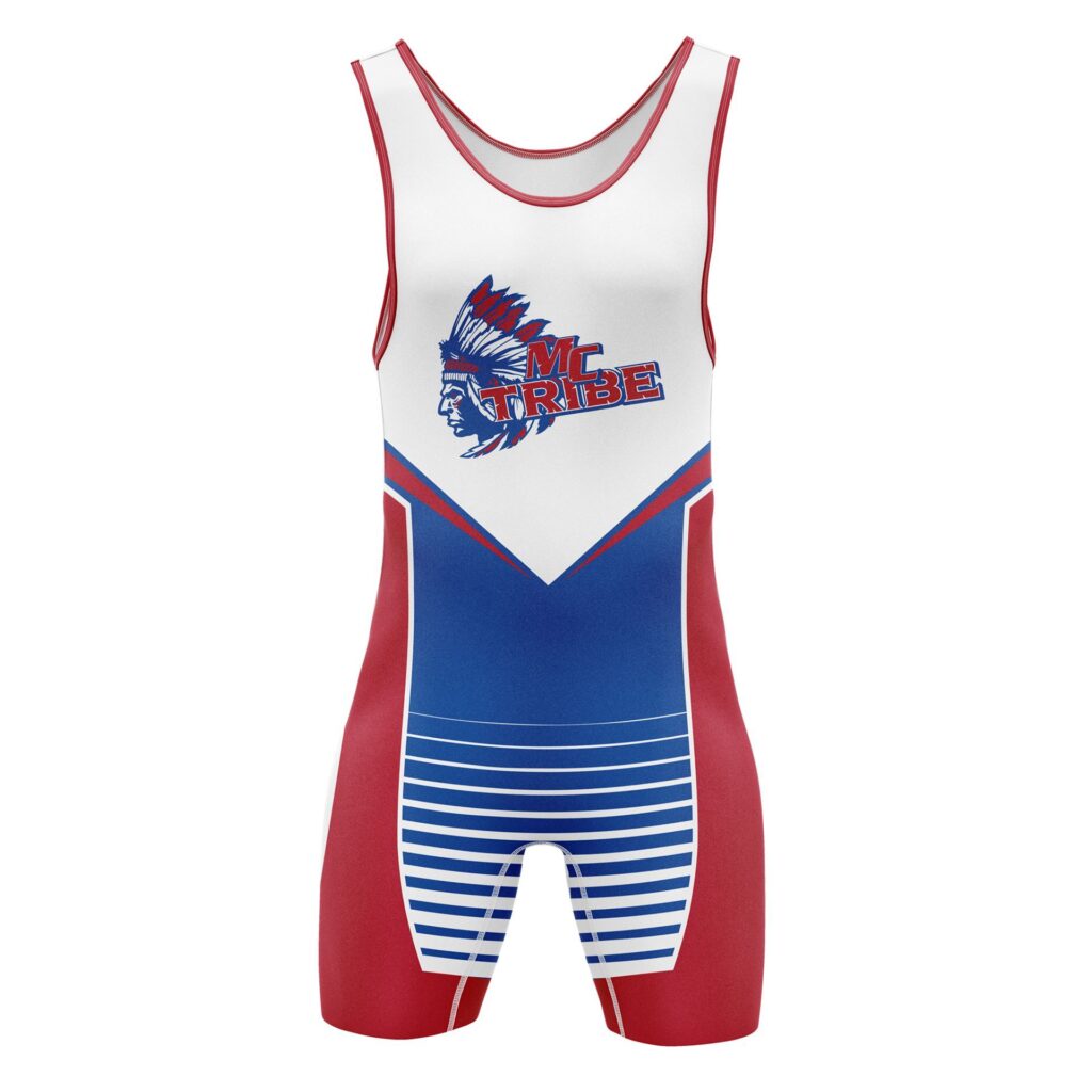 Full Dye Sub Wrestling Singlet Varsity Pattern Adult Youth R2gsports
