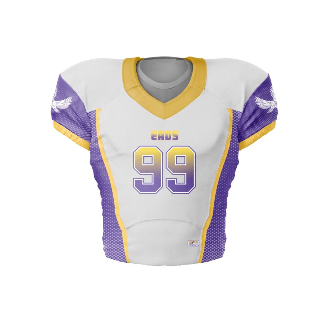 Full Dye Sub Football Jersey - D1 10 Panel Compression Pattern - Adult ...